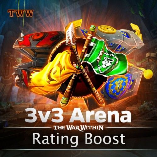WoW 3v3 Arena Boost (Self-Play Carry or Piloted Service)
